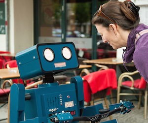 Der radelnde Roboter, Walking Act aus Berlin